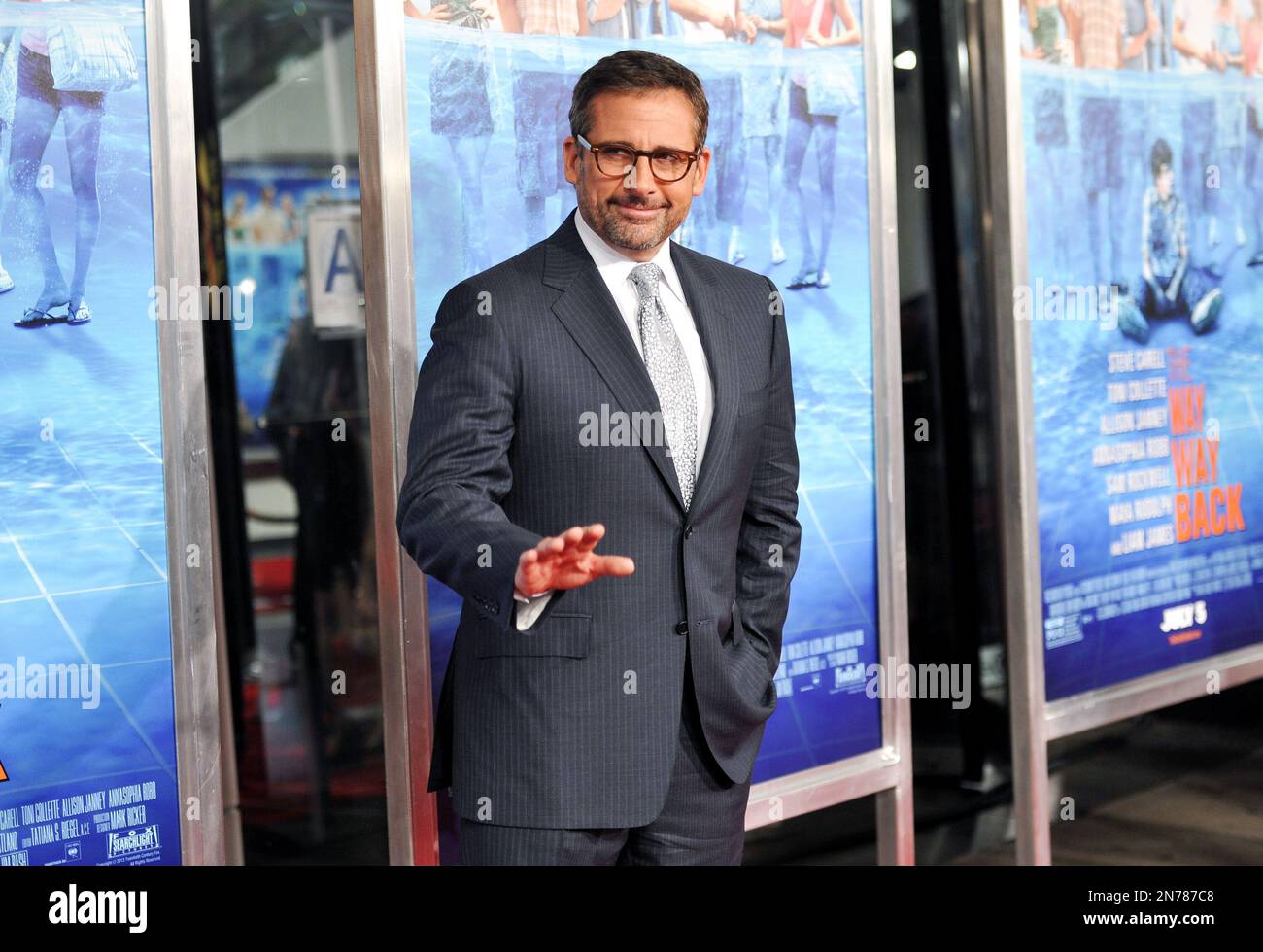 Actor Steve Carell attends the premiere for "The Way, Way Back" at the ...