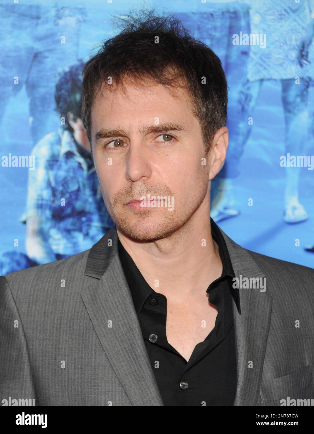 Actor Sam Rockwell attends the premiere for "The Way, Way Back" at the ...
