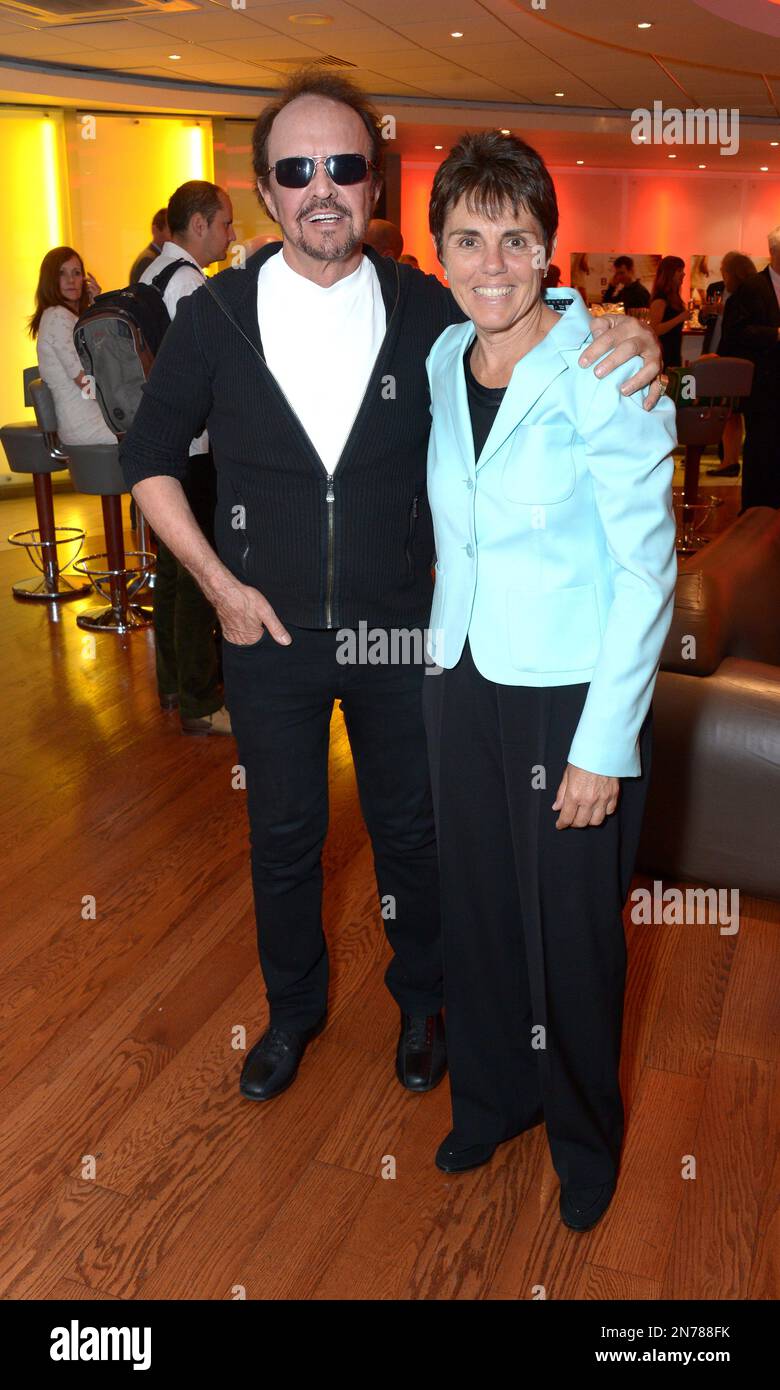 Ilana Kloss; Dave Clark at the premeir of Battle of the Sexes (Photo by ...
