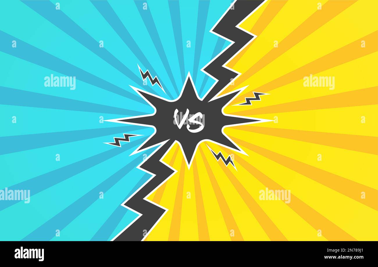 Versus Comparison Sunburst Element Abstract Vector Background Stock ...