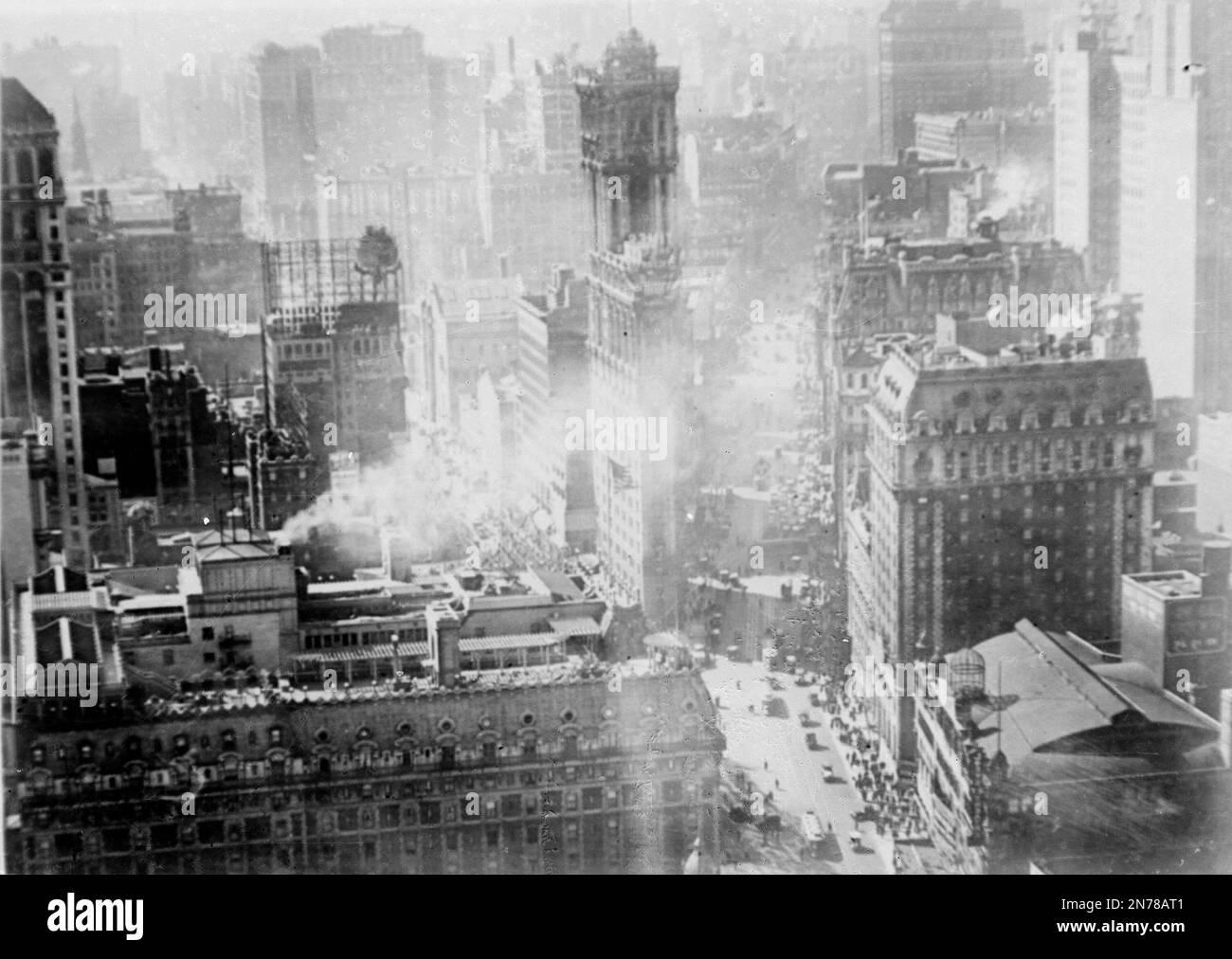 This is a file photo of New York City's Times Square area in 1921. (AP ...