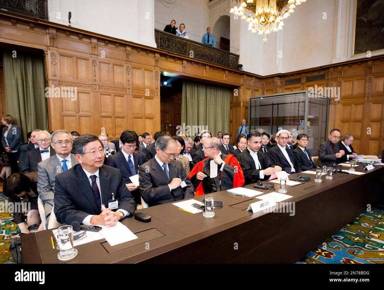 Japanese delegation from left: Deputy Minister of Foreign Affairs Koji ...