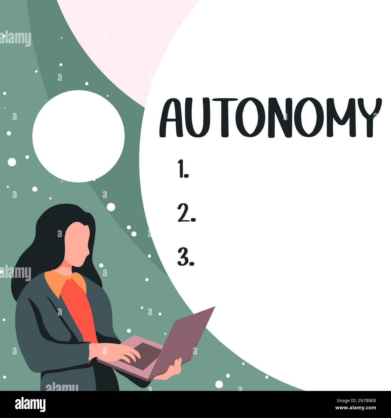 Text showing inspiration Autonomy. Business approach vehicle that can guide itself without human ...