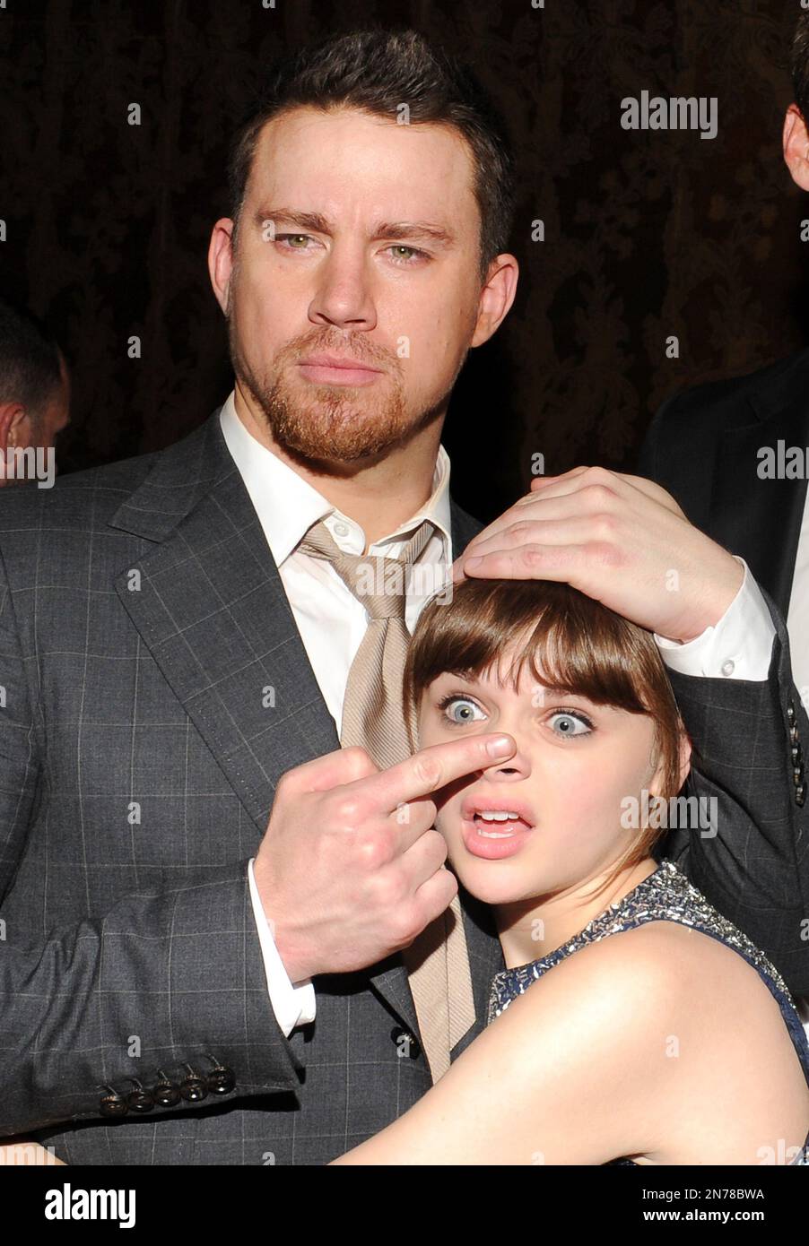 Actor Channing Tatum and actress Joey King attend the "White House Down ...