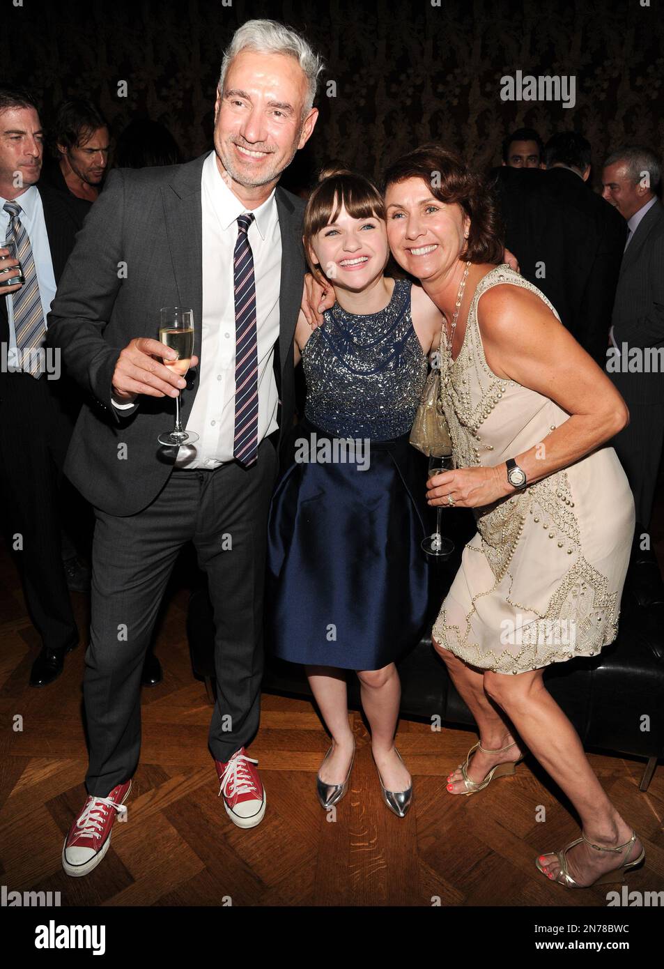Director Roland Emmerich, actress Joey King, center, and producer Ute ...