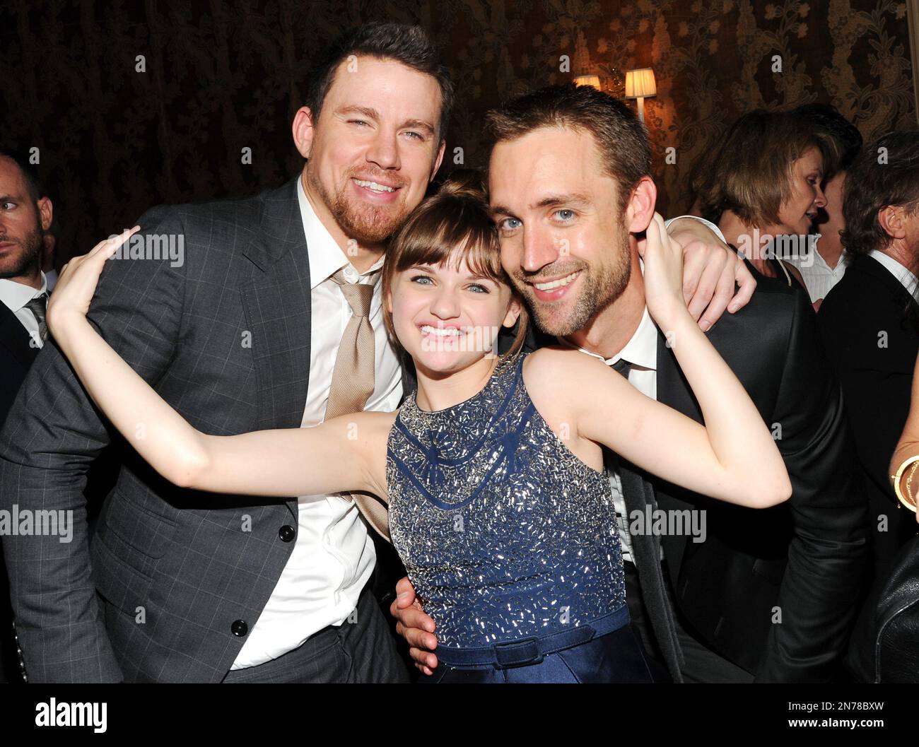 Actor Channing Tatum, left, actress Joey King and executive producer ...