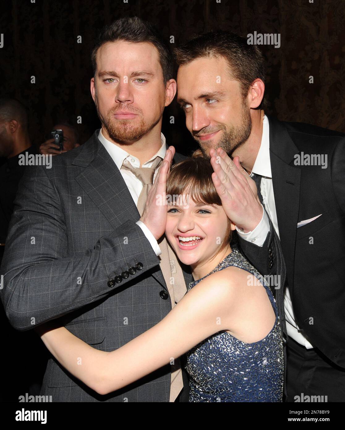 Actor Channing Tatum, left, actress Joey King and executive producer ...