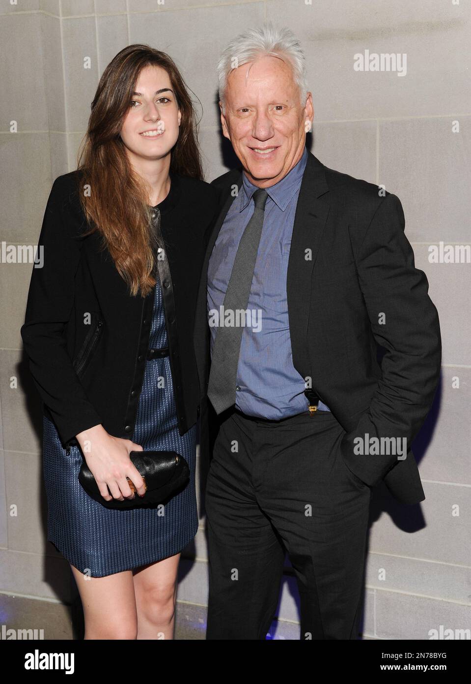 Actor James Woods and date Kristen attend the "White House Down" premiere party at The Frick ...