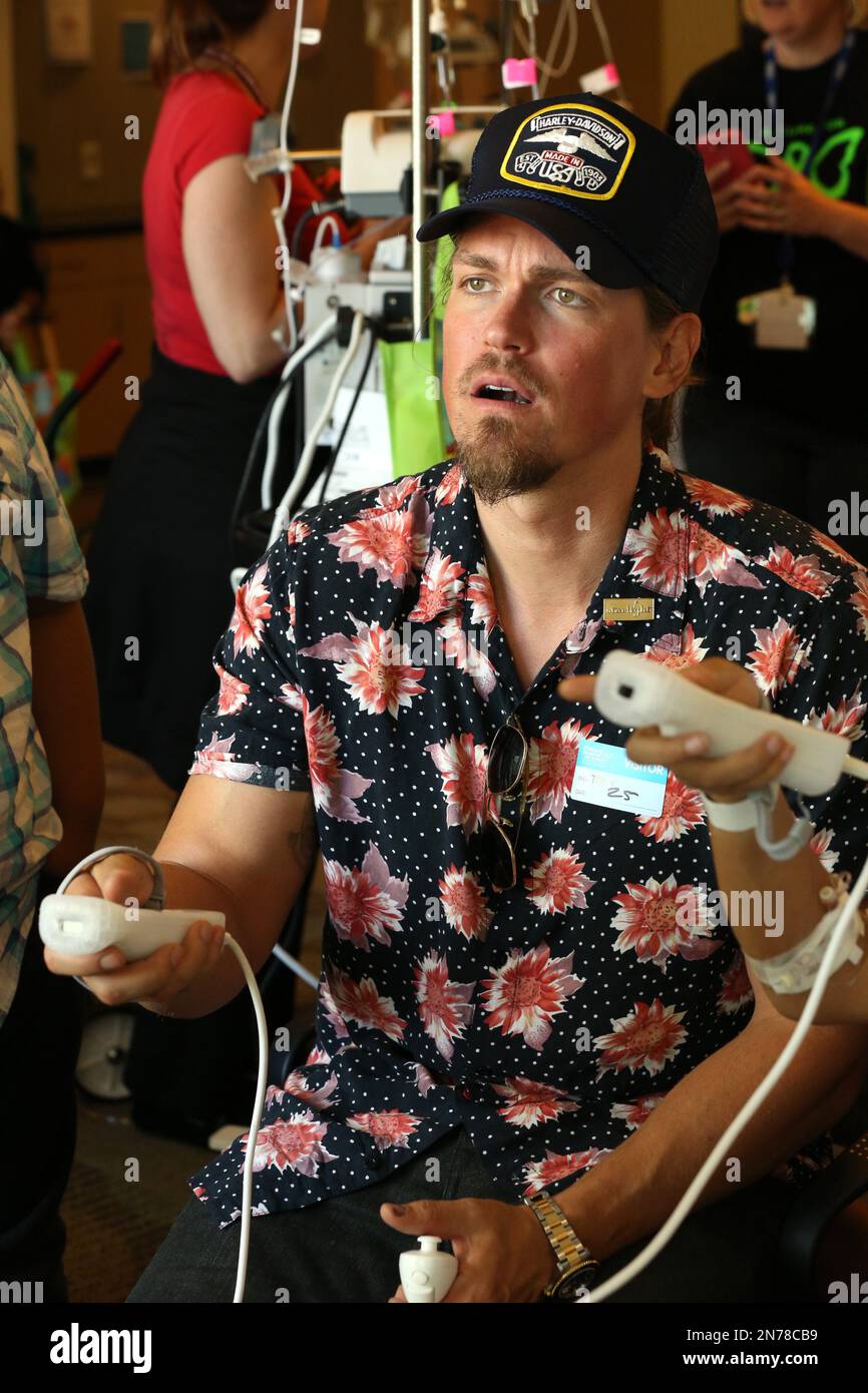 Steve Howey at Colgate-Palmolive donation of a Starlight Fun Center to ...