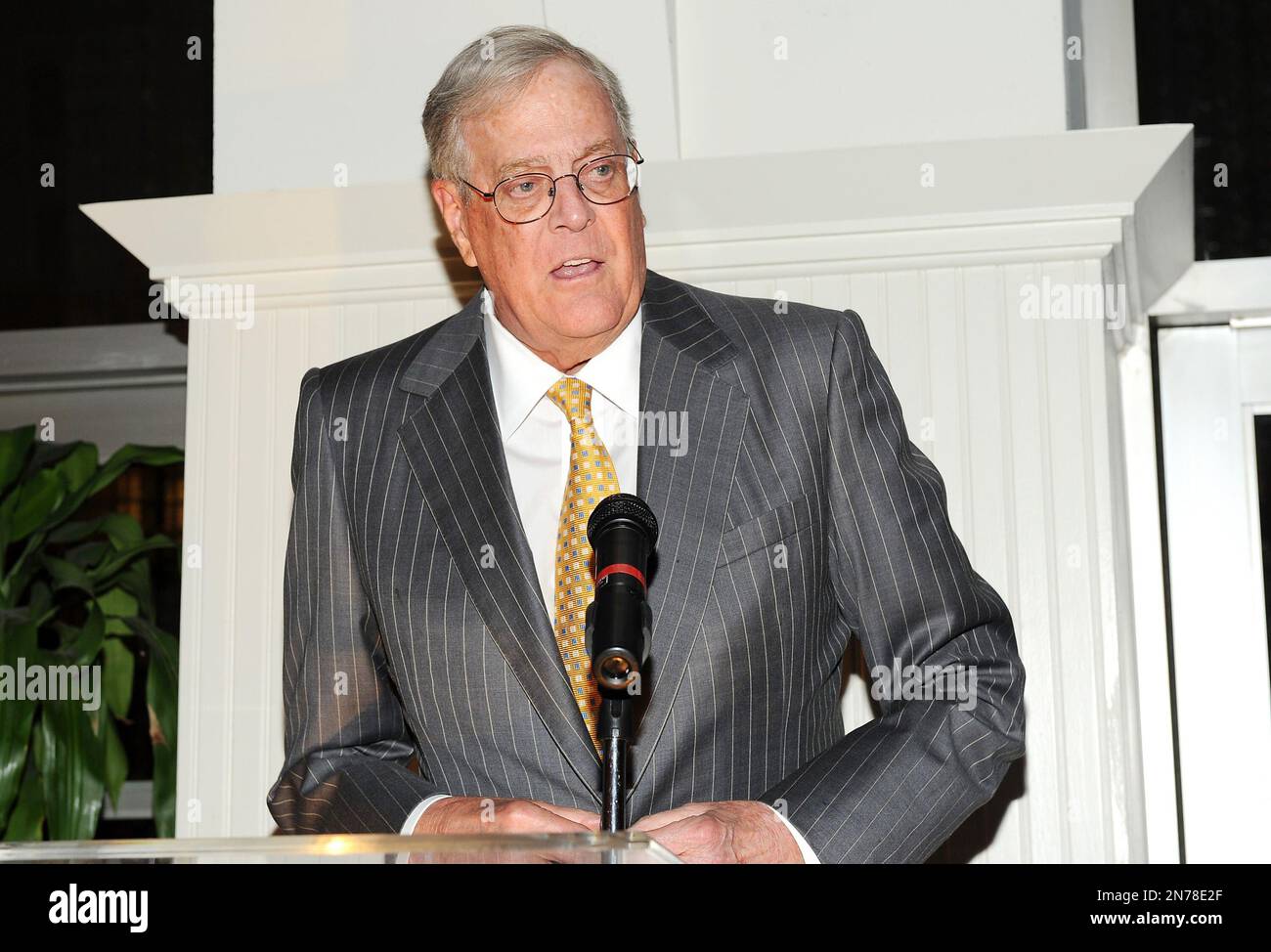 Koch Industries executive VP David Koch speaks at the CANCER: The ...