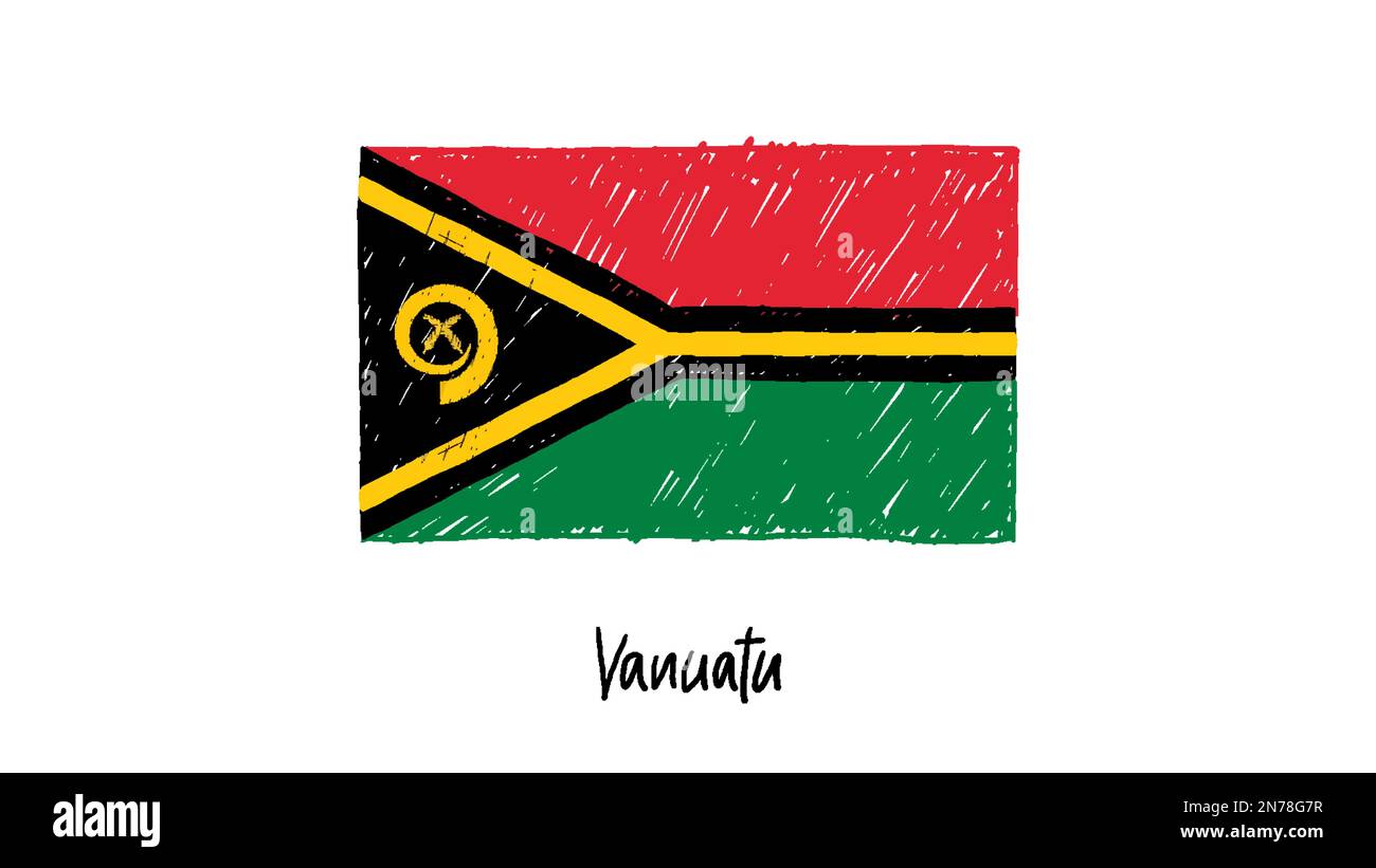 Vanuatu vector outline map hi-res stock photography and images - Alamy