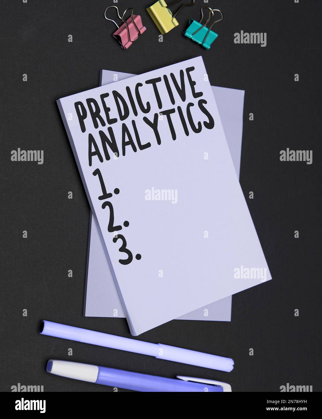 Inspiration showing sign Predictive Analytics. Business showcase Optimize Collection Achieve CRM ...