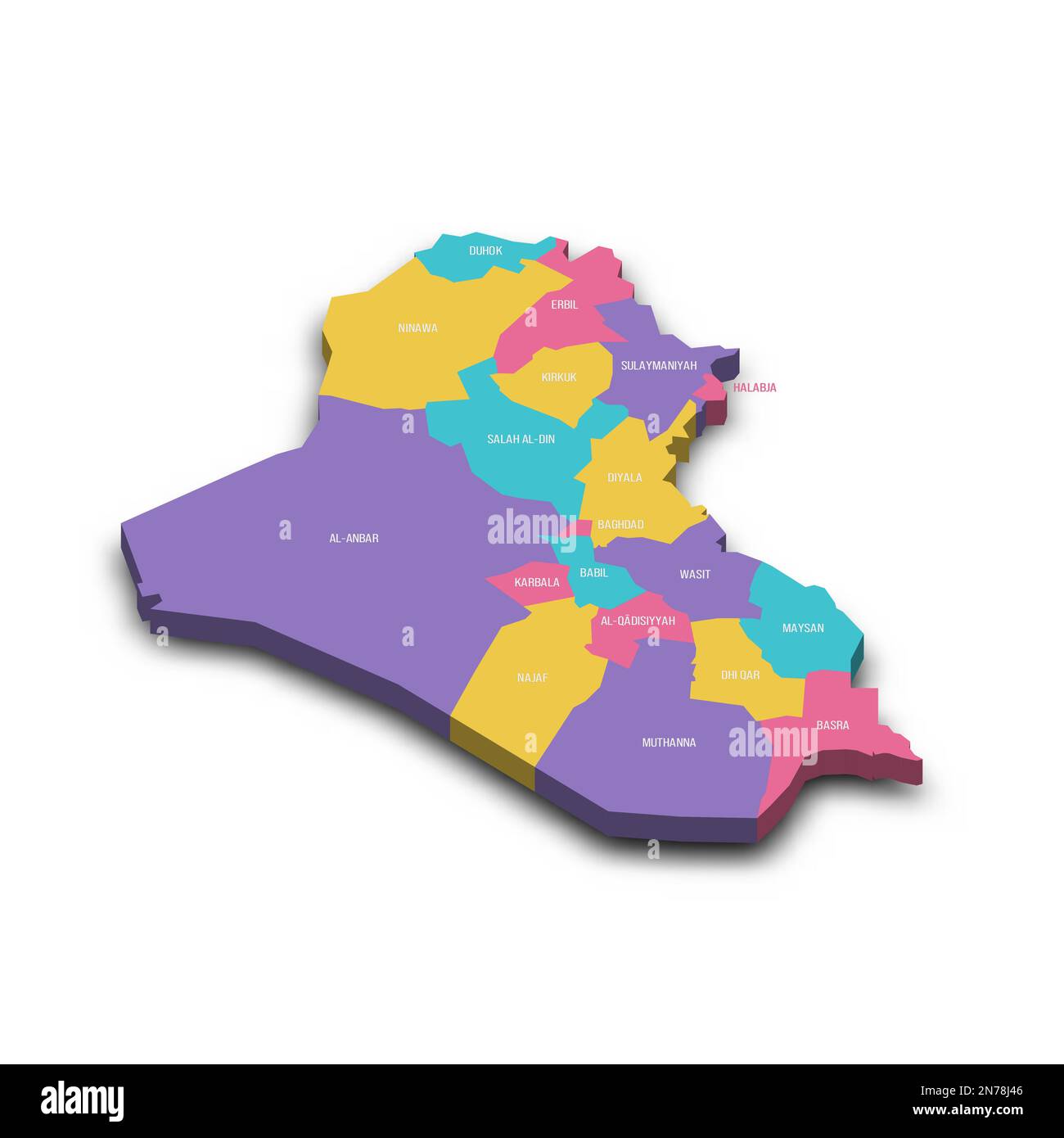 Political Map Of Iraq Political Geography Now: Iraq