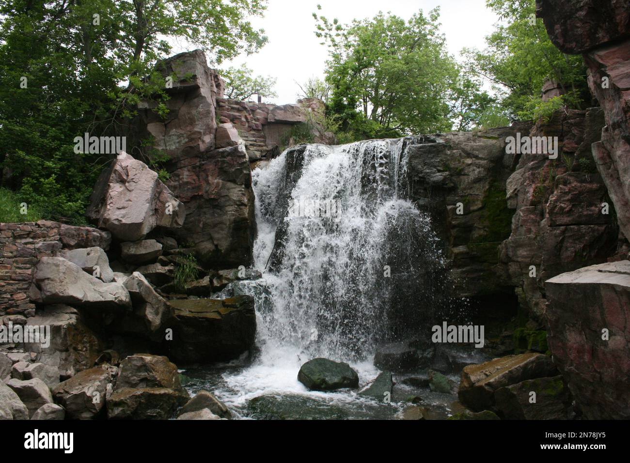 This June 5, 2013 photo shows the Winnewissa Falls at Pipestone ...