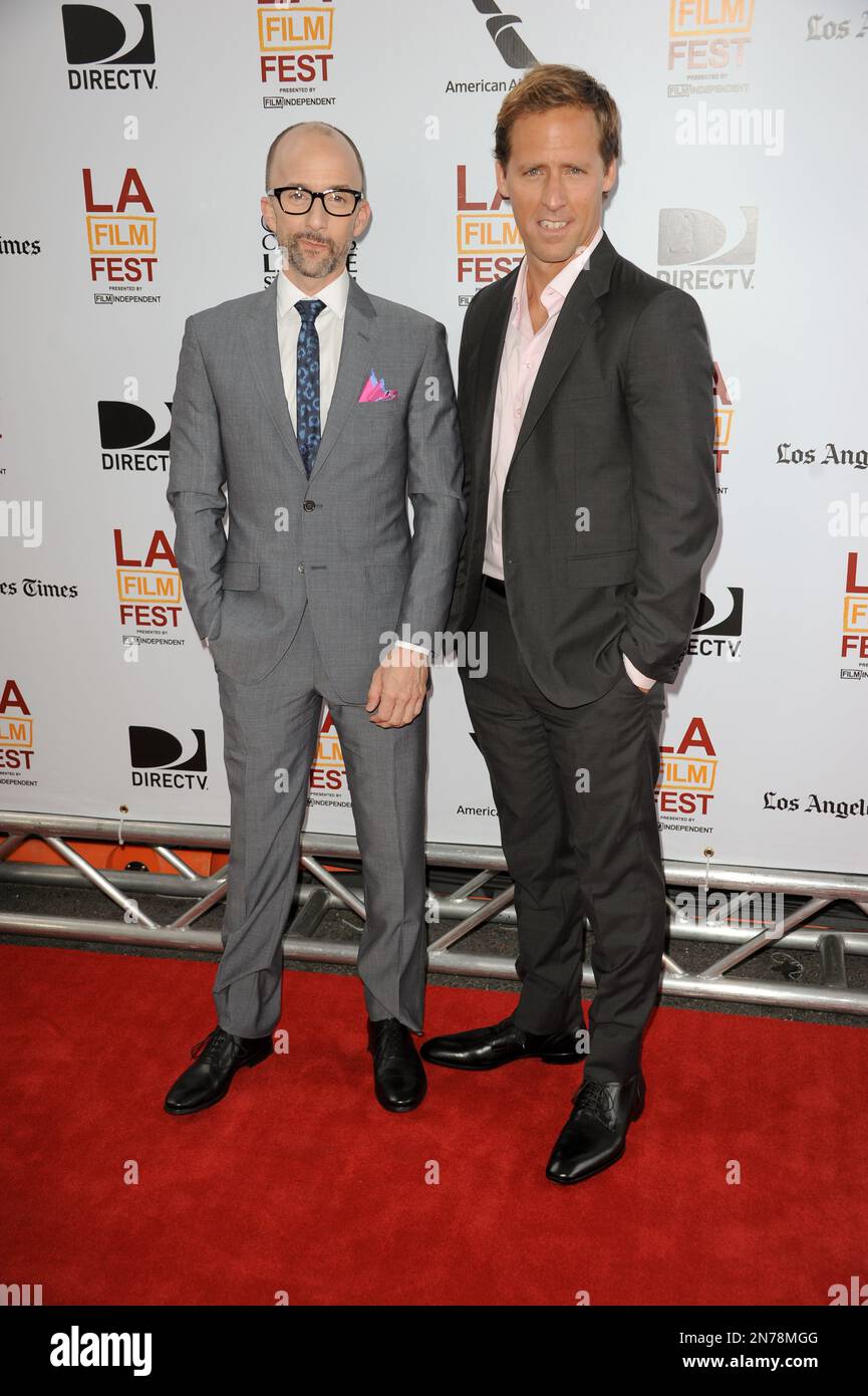 Jim Rash, left, and Nat Faxon arrive at the closing night of the LA ...