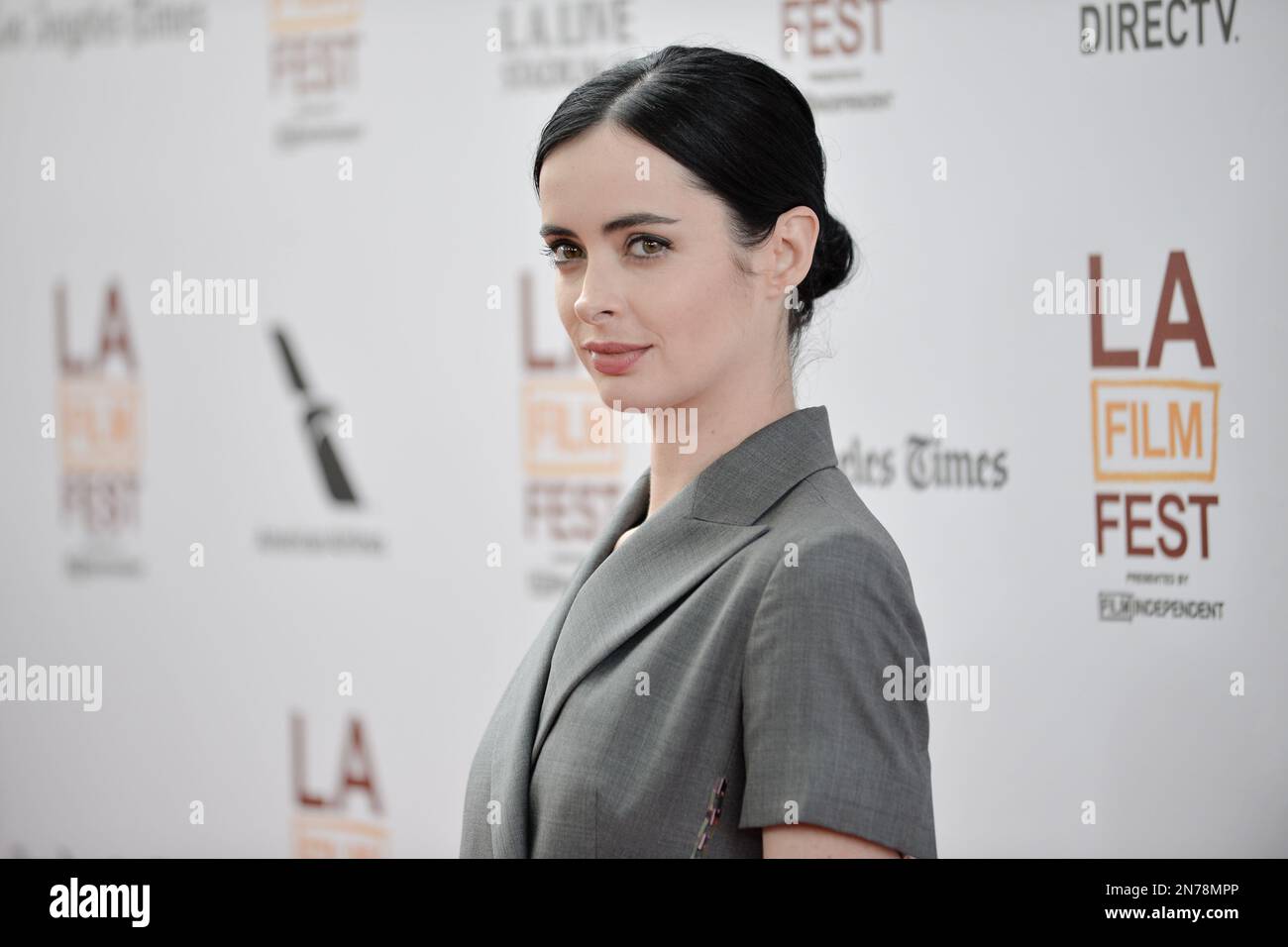 Krysten Ritter arrives at the closing night of the LA Film Festival and ...