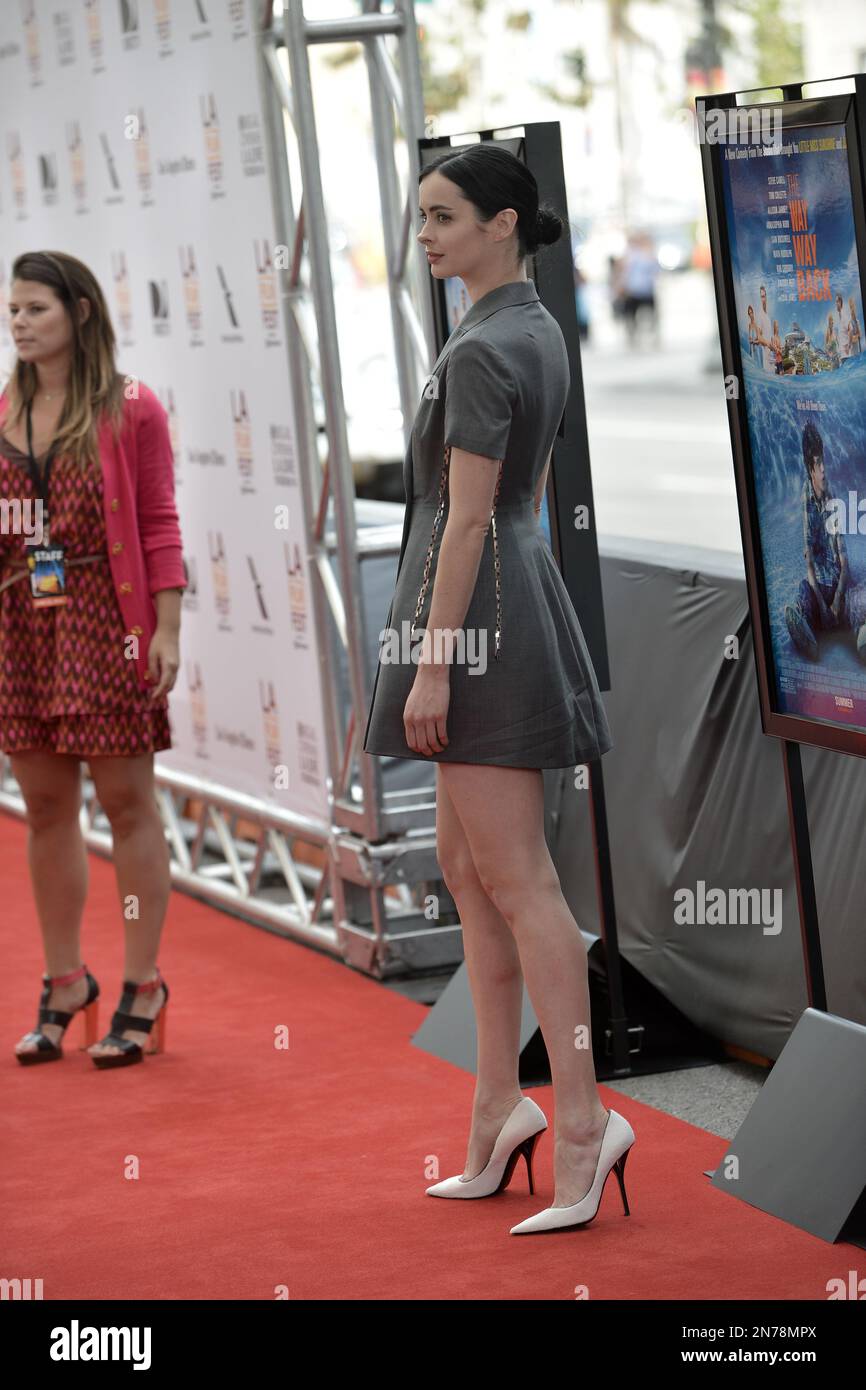 Krysten Ritter arrives at the closing night of the LA Film Festival and ...