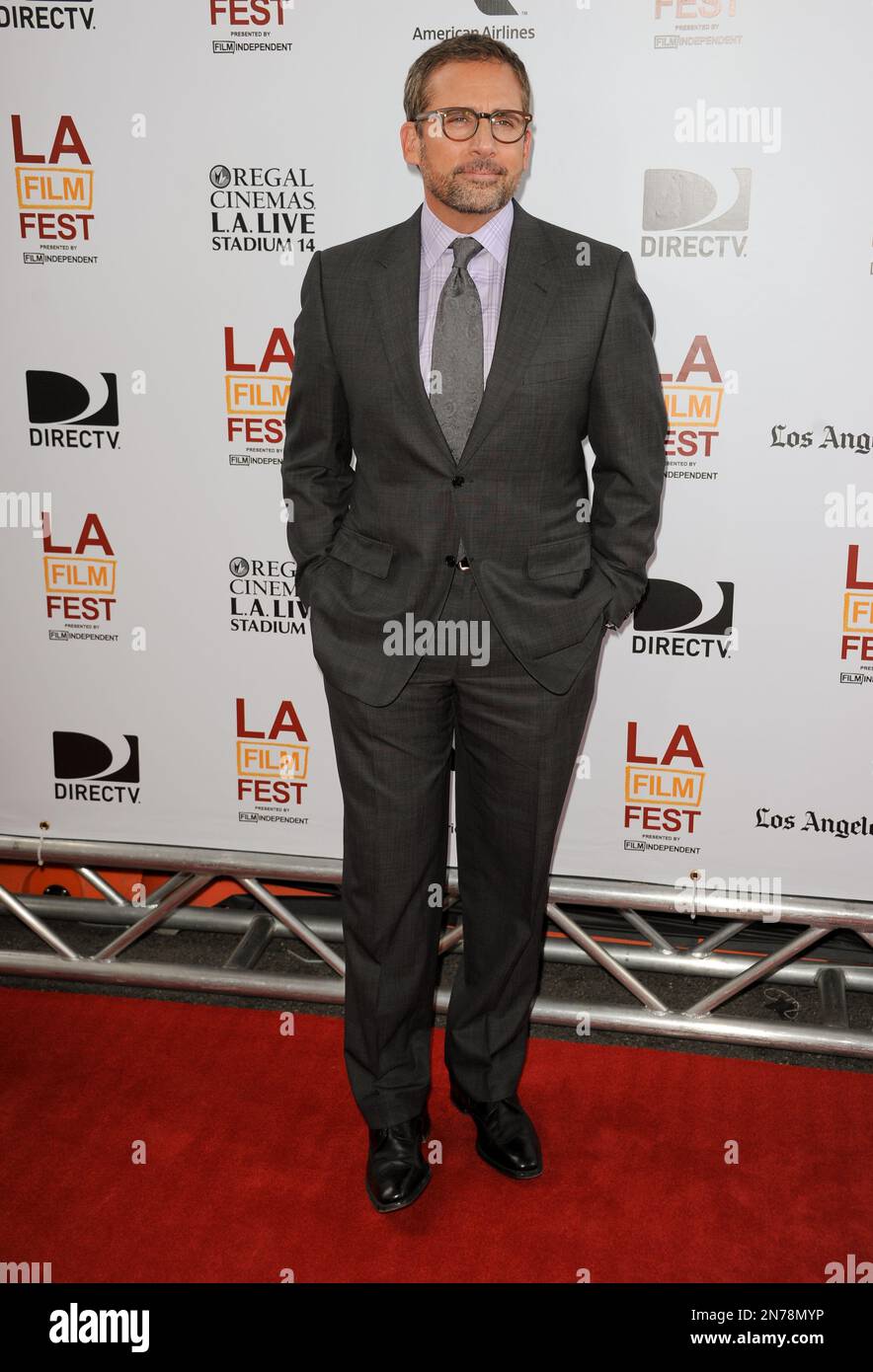 Steve Carell arrives at the closing night of the LA Film Festival and ...