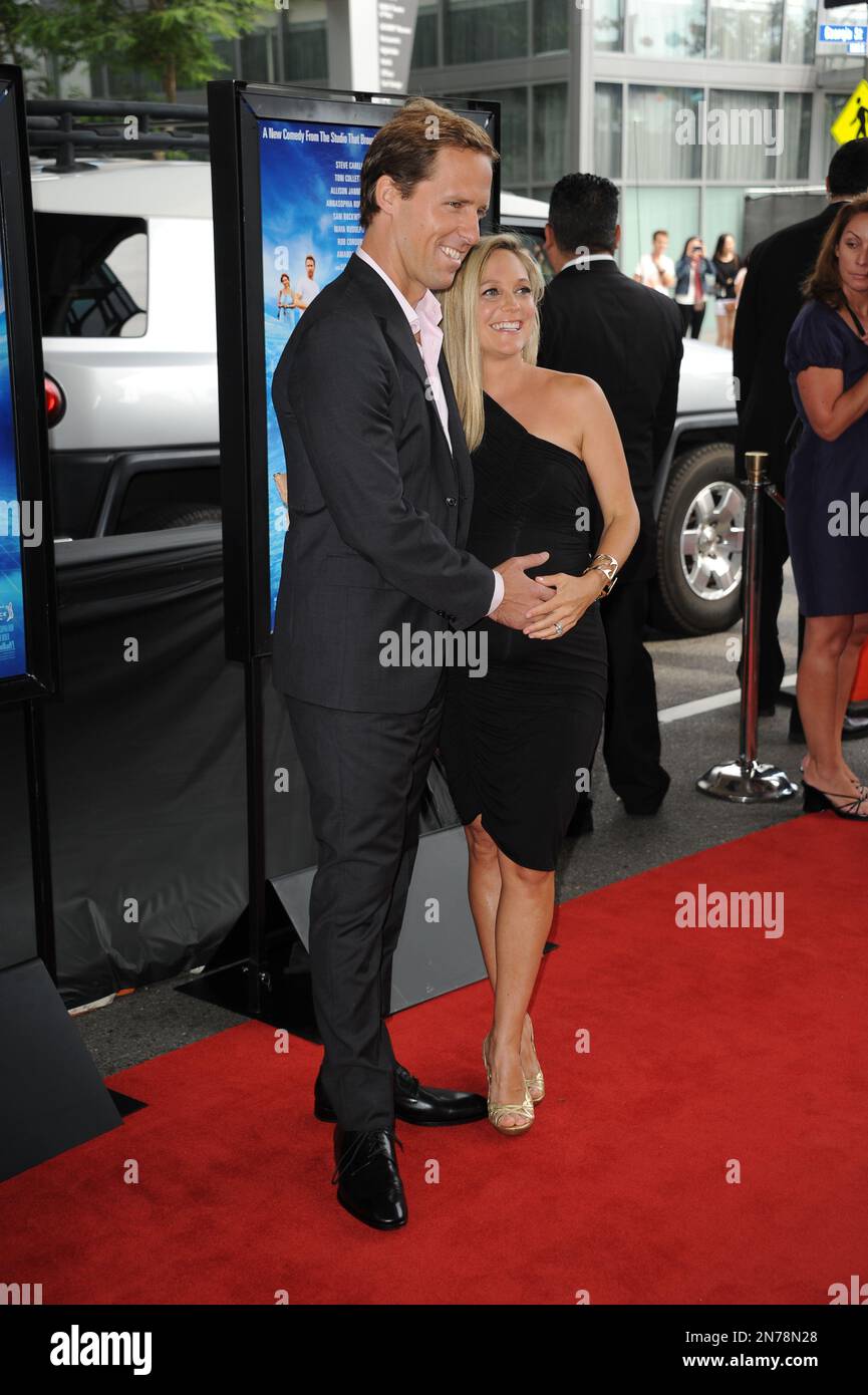 Nat Faxon, left, and Meaghan Gadd arrive at the closing night of the LA ...