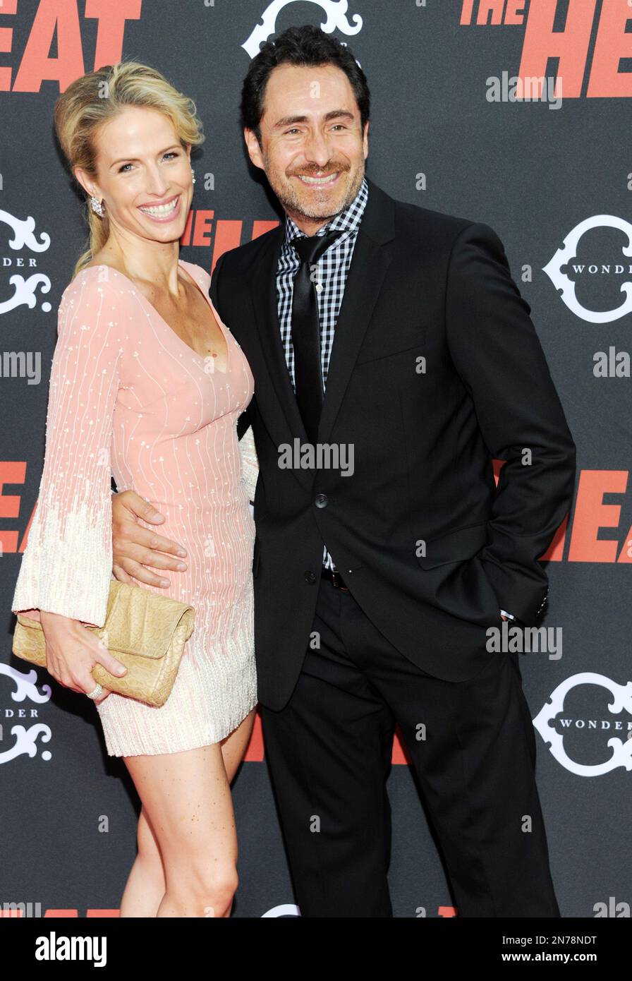 Mexican actor Demián Bichir and actress Stefanie Sherk attend "The Heat ...