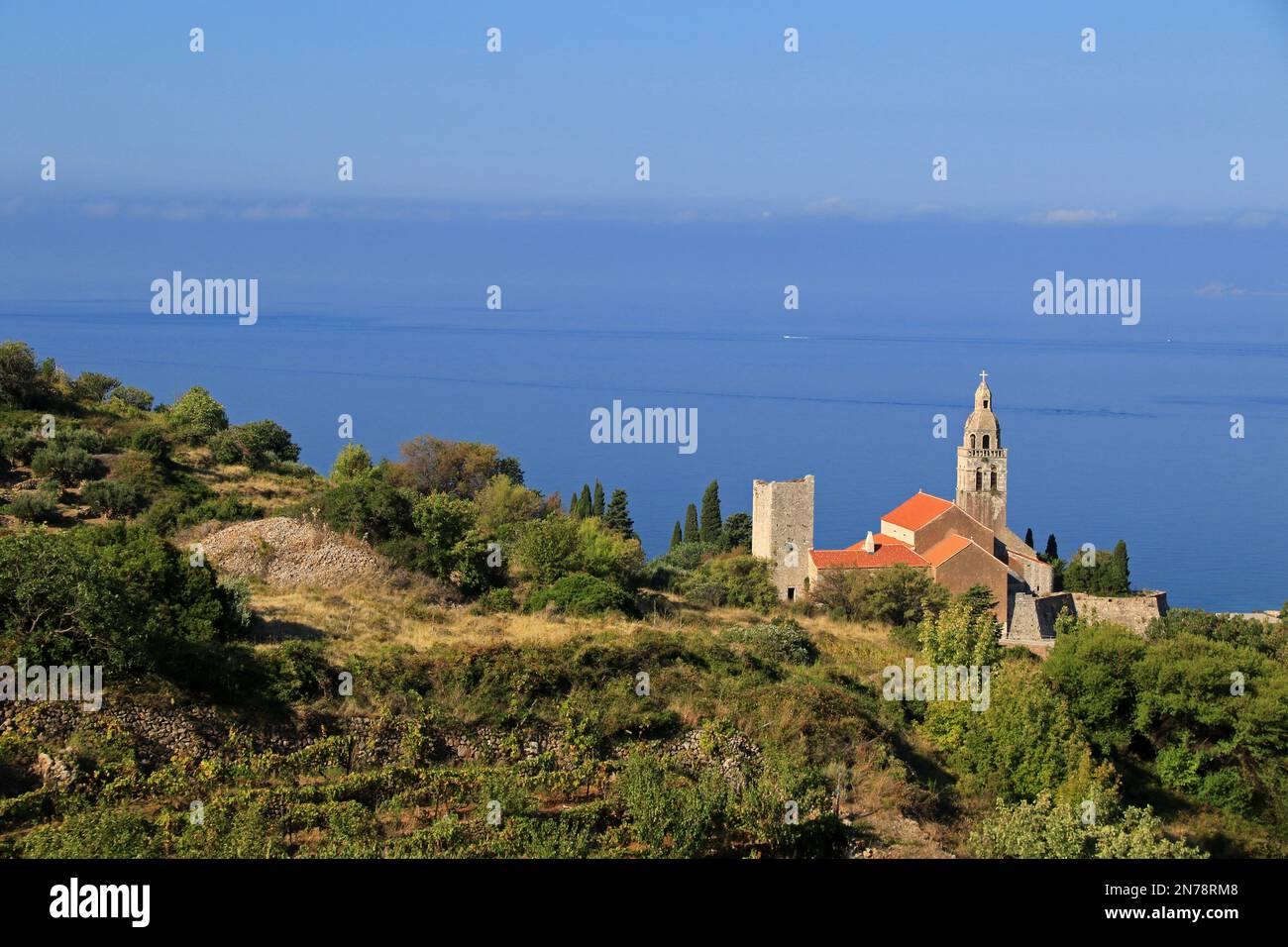 St. Nicholas Monastery in Komiza, Vis island, Croatia Stock Photo - Alamy