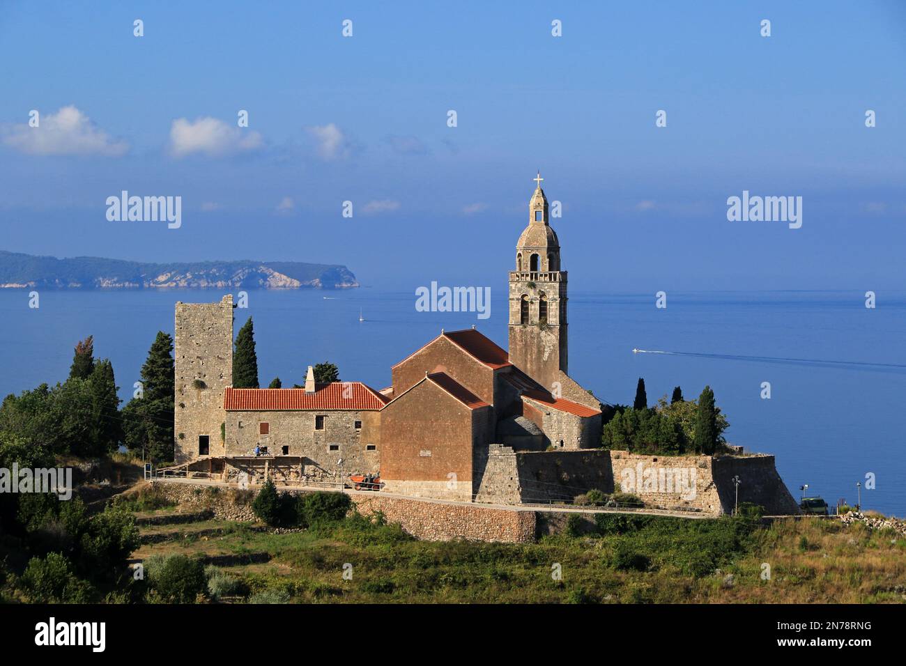 St. Nicholas Monastery in Komiza, Vis island, Croatia Stock Photo - Alamy