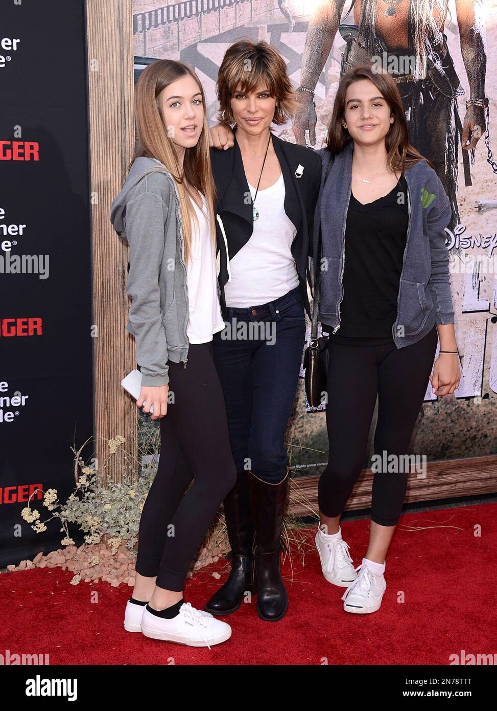 Actress Lisa Rinna and daughters Delilah Belle Hamlin and Amelia Gray ...