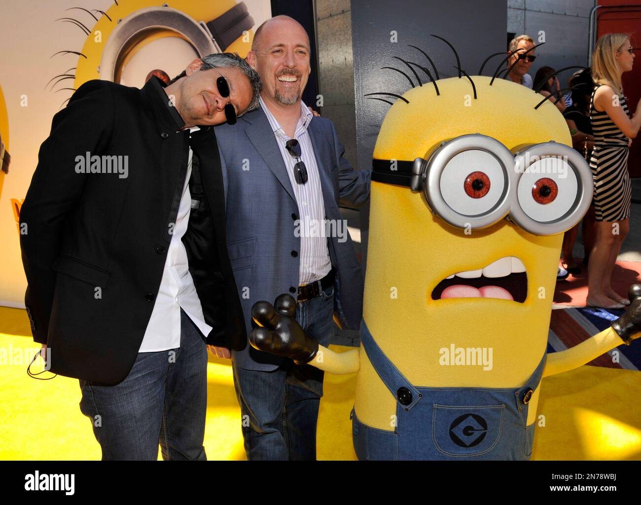 Pierre Coffin, left, and Chris Renaud, co-directors of "Despicable Me 2 ...