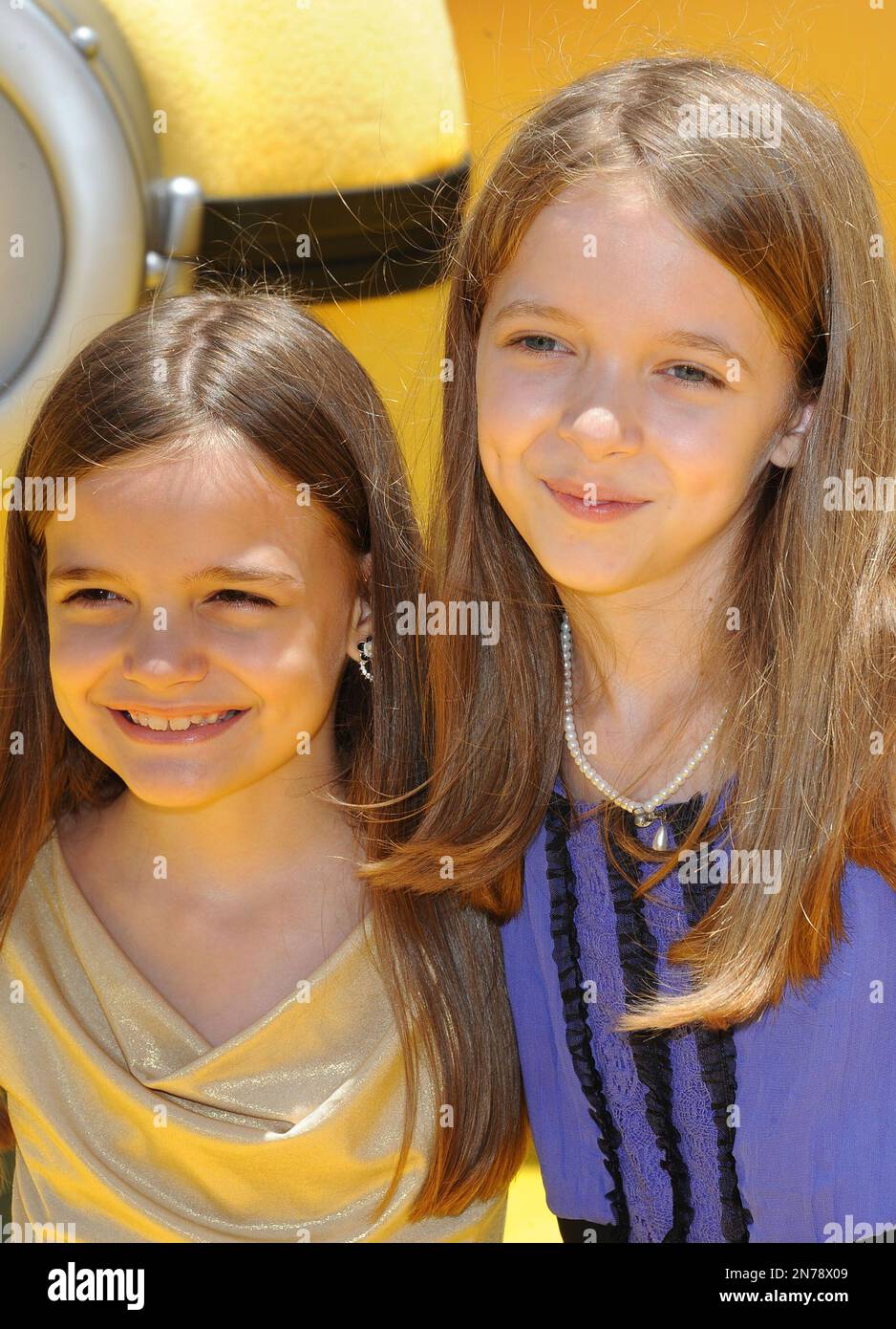 Mykayla Sohn, at left, and Hannah Sohn arrives at the American premiere ...