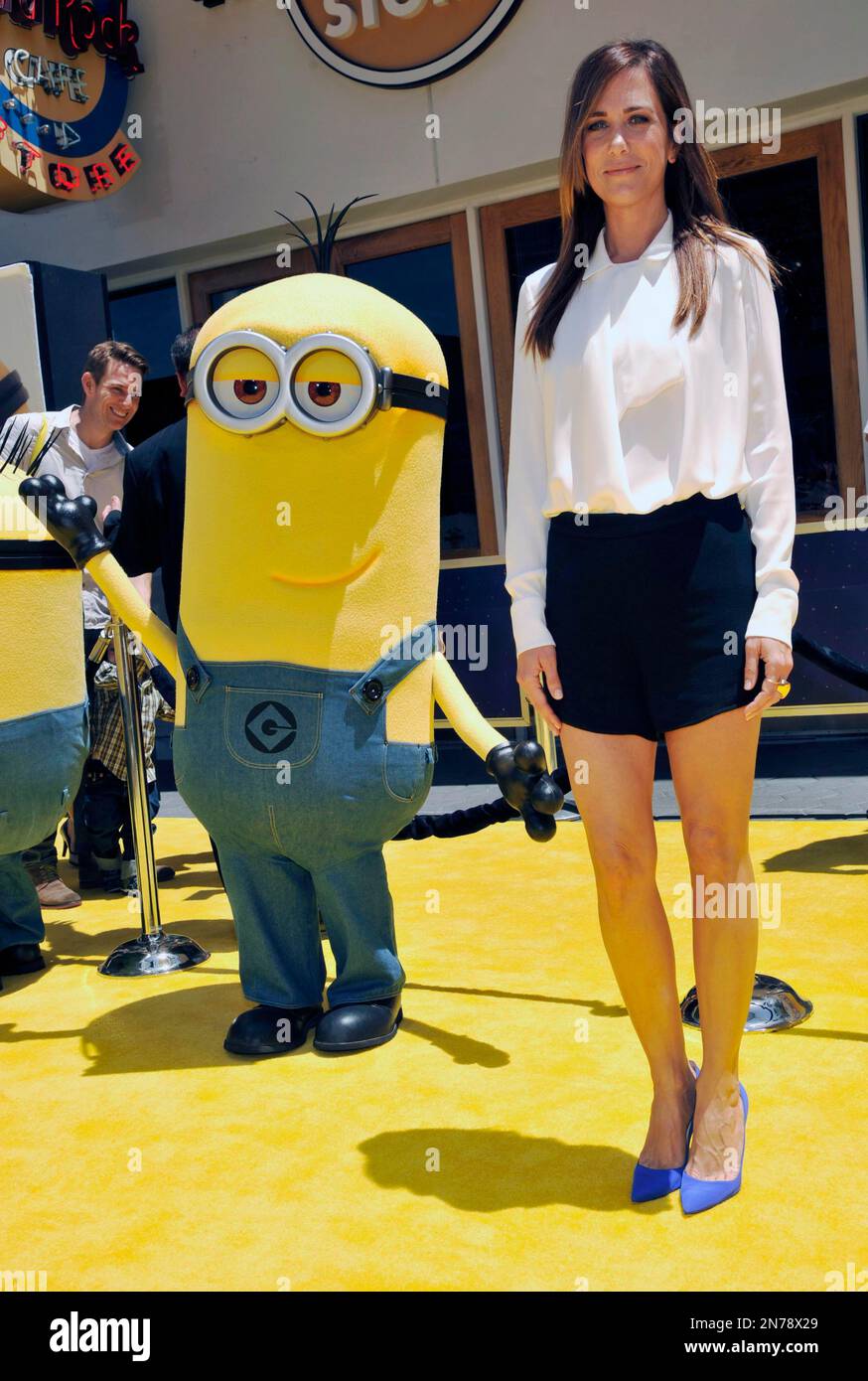 Kristen Wigg, a cast member in "Despicable Me 2," poses at theAmerican ...