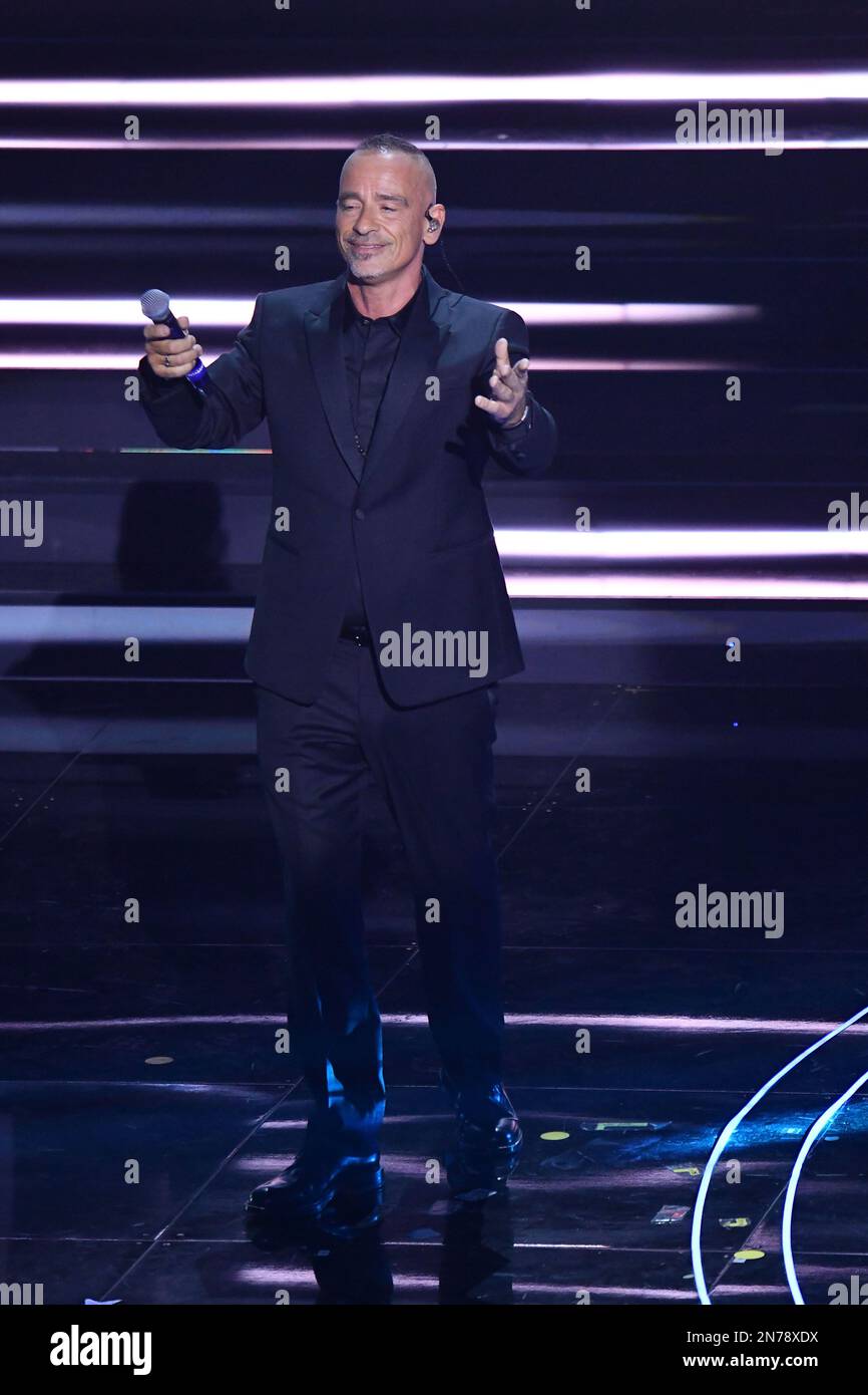 Sanremo, 73rd Italian Song Festival, Fourth Evening. The Duets. Eros ...