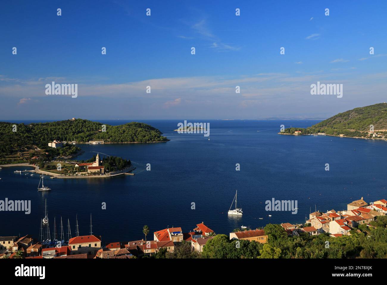 Peninsula of Prirovo in Vis town, Vis island, Croatia Stock Photo - Alamy