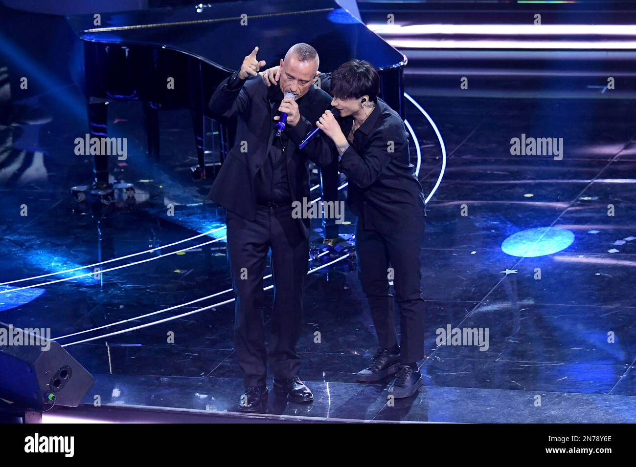 Sanremo, 73rd Italian Song Festival, Fourth Evening. The Duets. Eros ...
