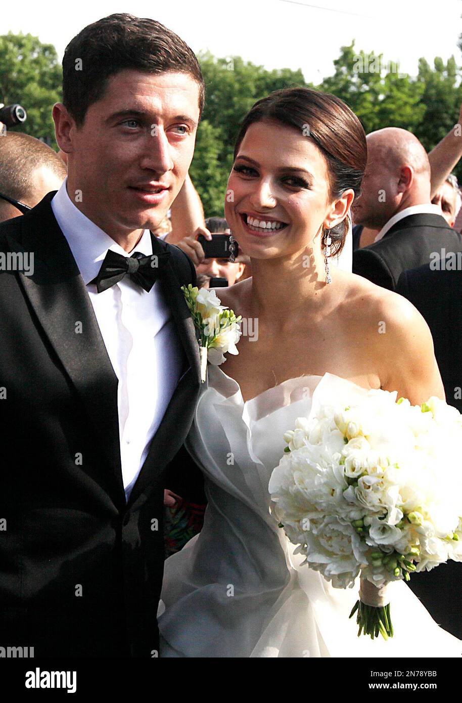 Robert Lewandowski And Anna Stachurska