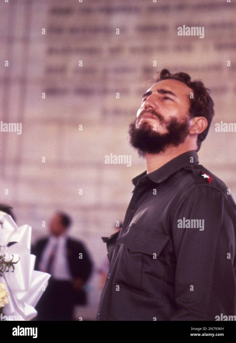 Fidel Castro, Cuba's leader shown during a visit to Washington D.C ...