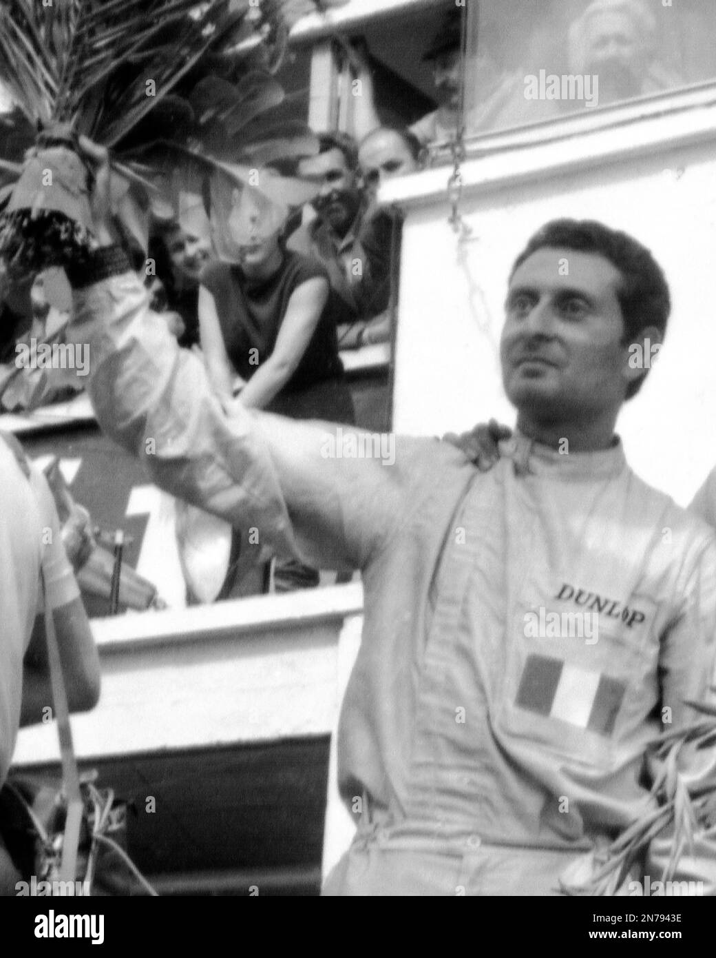 Jean Guichet of France, waves to the crowd after winning the Le Mans 24 ...