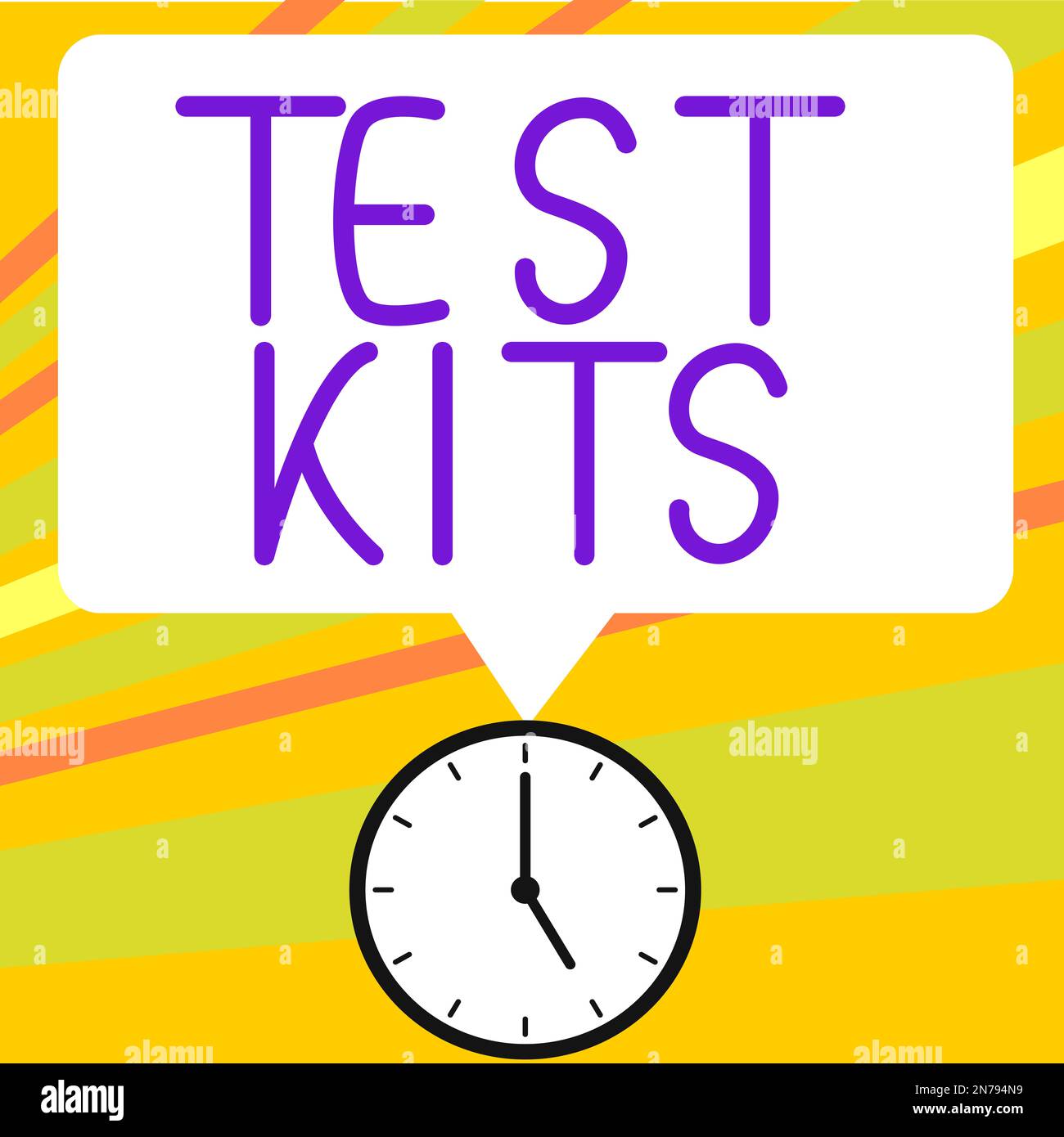 Hand writing sign Test Kits. Business idea collection of certain tools ...