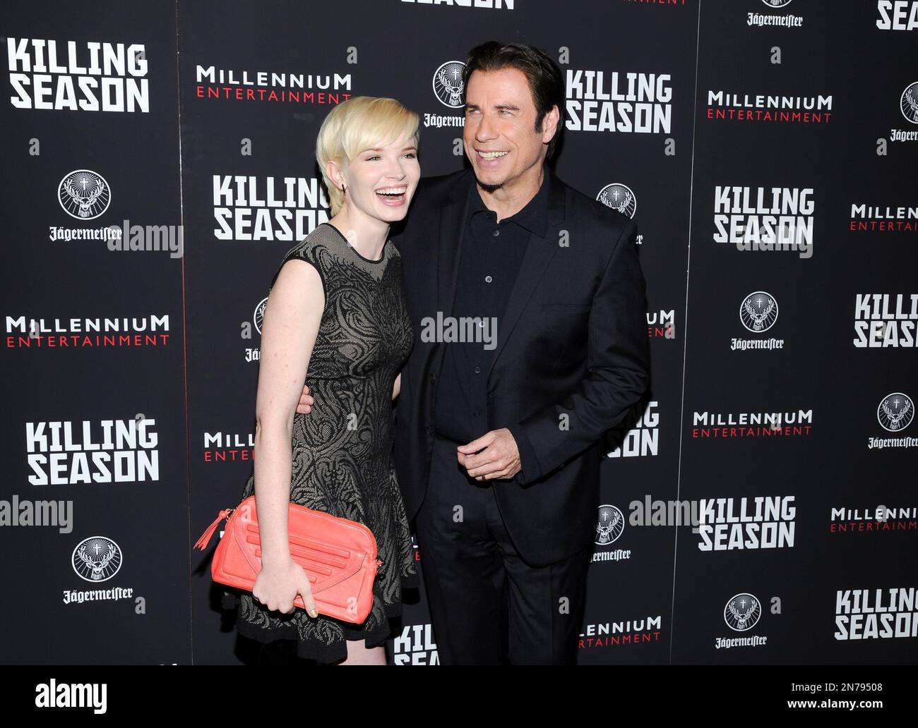 Actress Elizabeth Olin and actor John Travolta attend a special ...