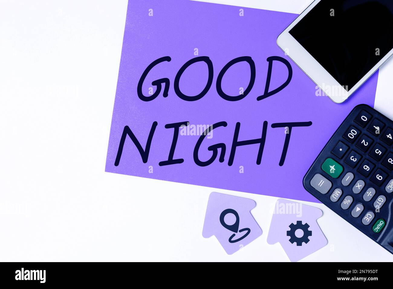 Inspiration showing sign Good Night. Business overview expressing good ...