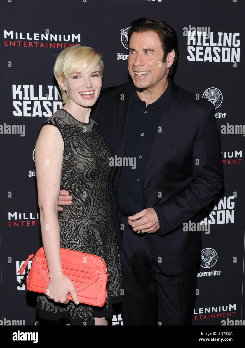 Actress Elizabeth Olin and actor John Travolta attend a special ...