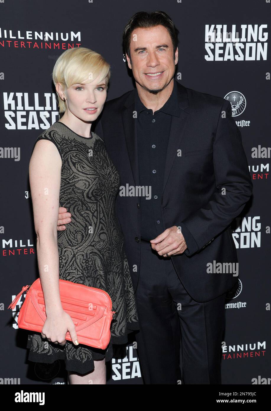 Actress Elizabeth Olin and actor John Travolta attend a special ...