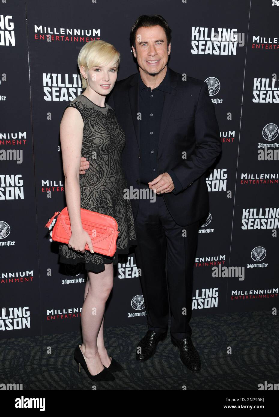 Actress Elizabeth Olin and actor John Travolta attend a special ...