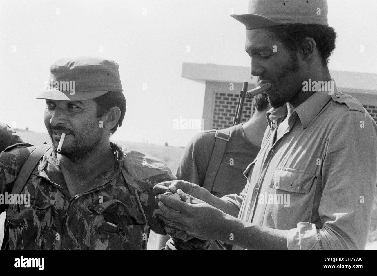 Two Cubans fighting for Soviet-backed MPLA movement in Angola's civil ...
