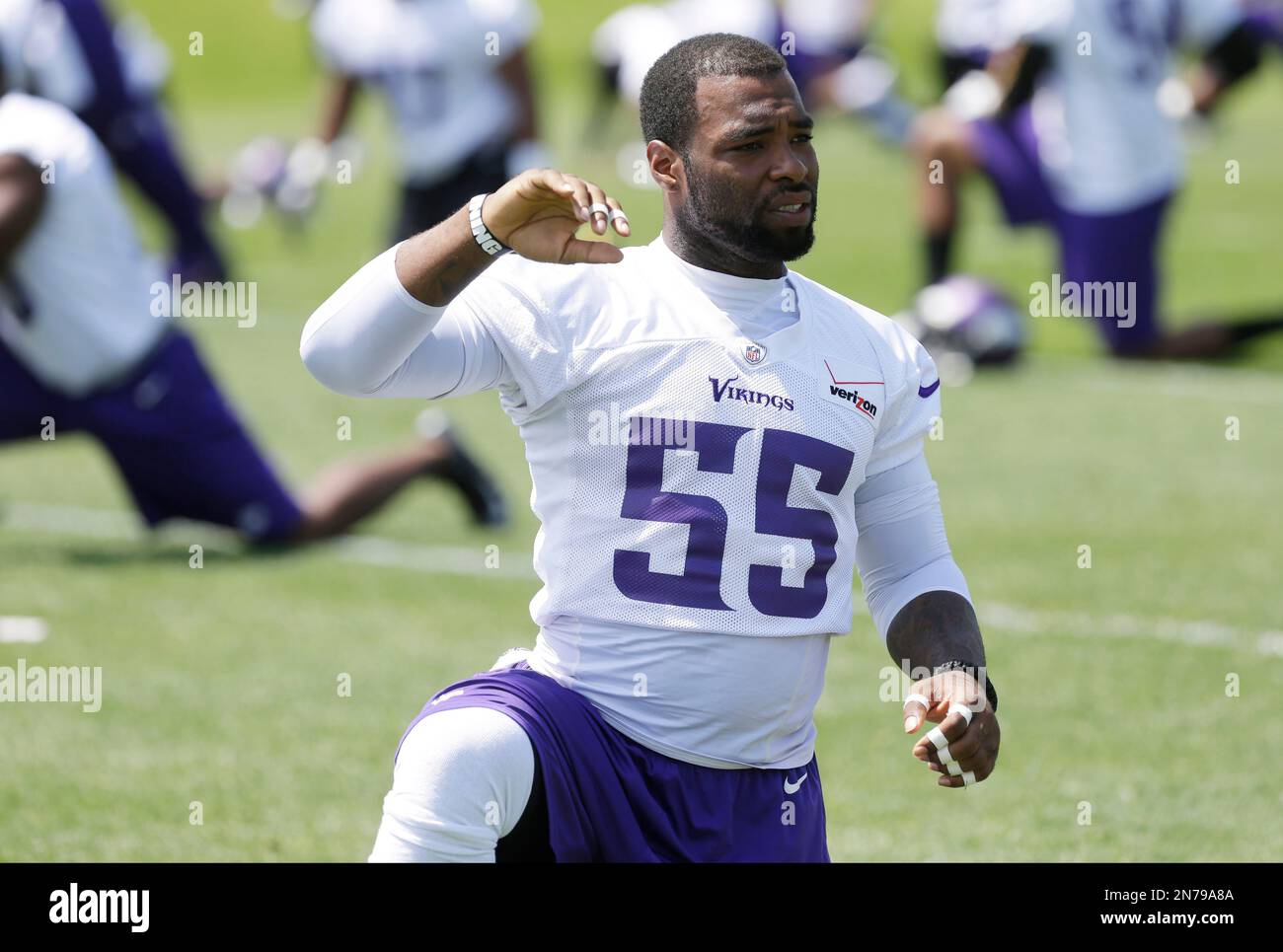 Minnesota Vikings linebacker Marvin Mitchell (55) is shown during the ...