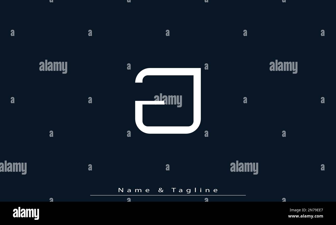 J initials logo hi-res stock photography and images - Alamy