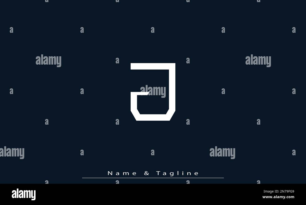 J initials logo hi-res stock photography and images - Alamy