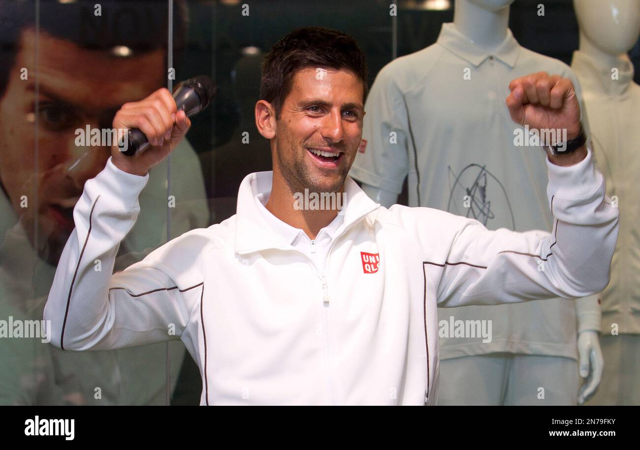 Serbian tennis star Novak Djokovic, officially unveils UNIQLO's ...