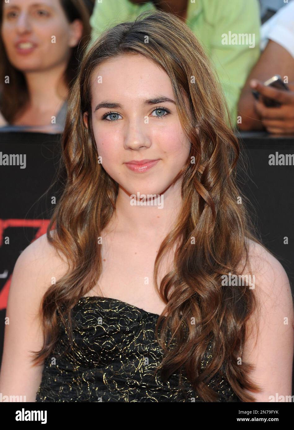 Actress Ruby Jerins attends the premiere of "World War Z" in Times ...