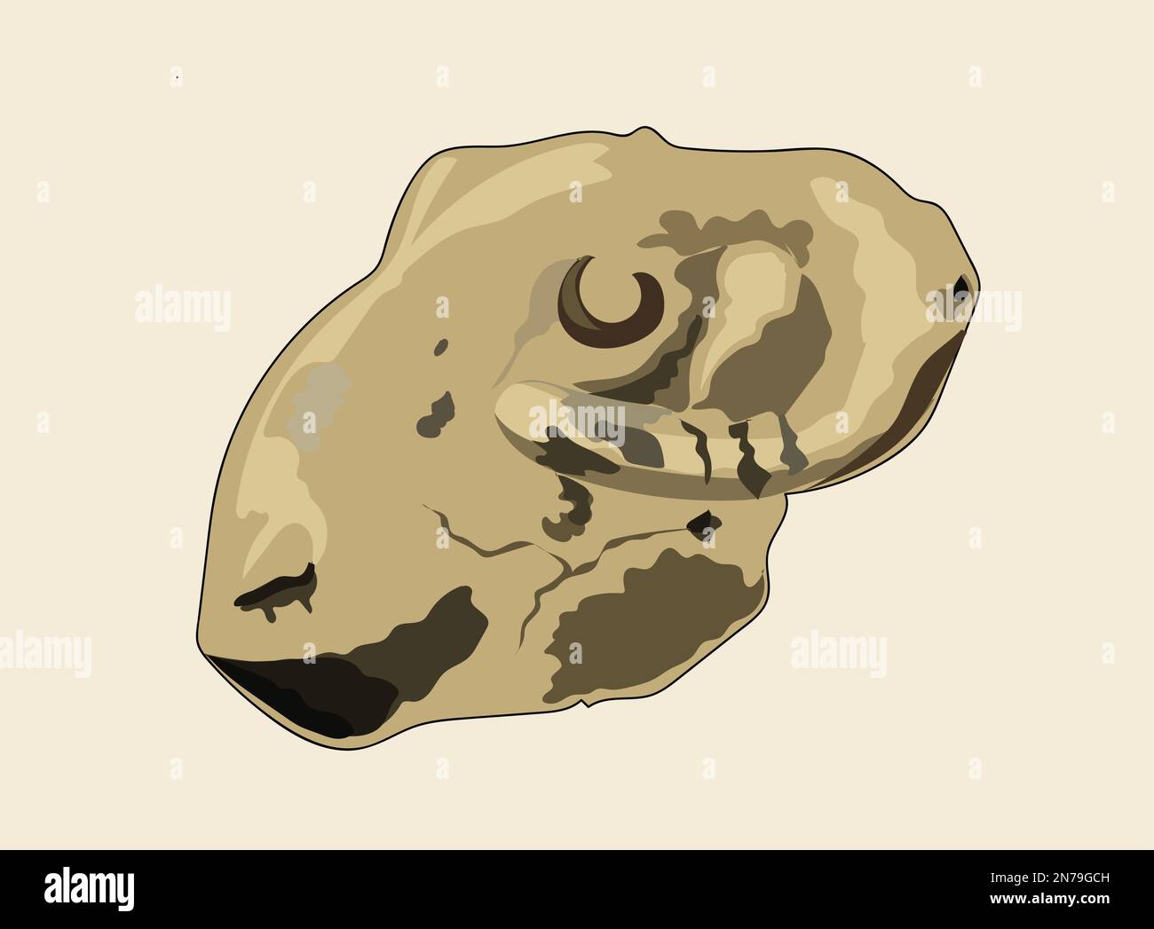 Serene sculpture of Stock Vector Images - Alamy