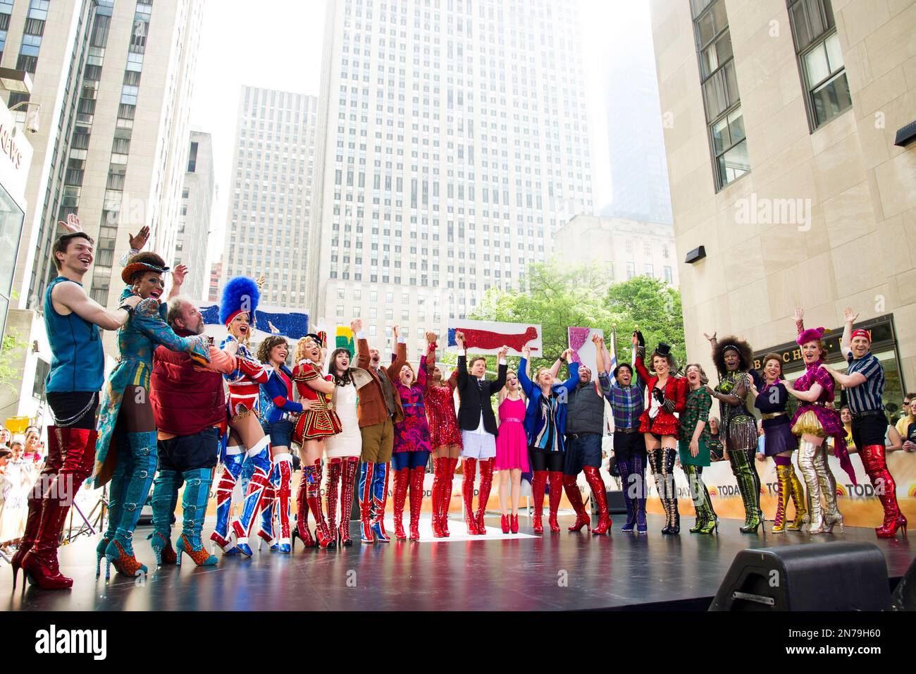 The cast of Broadway's "Kinky Boots" performs on NBC's "Today" show on ...